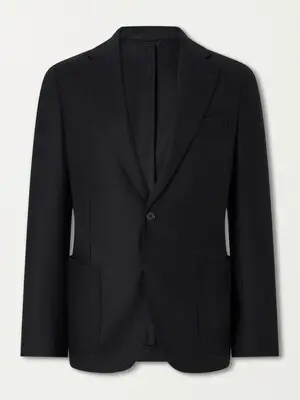 DE PETRILLO Posillipo Wool And Cashmere-blend Twill Suit Jacket - Black