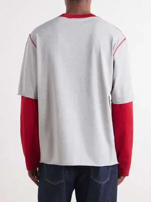 AMI Paris Logo-appliqued Cotton-jersey T-shirt