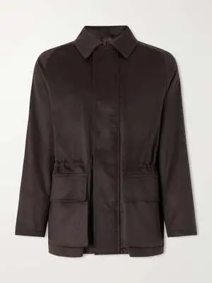 SAMAN AMEL Cashmere Coat - Brown