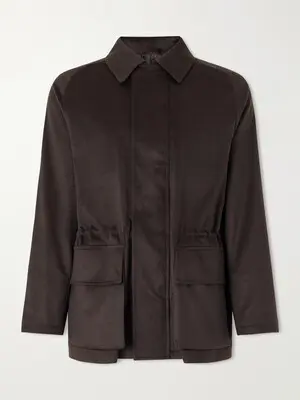 SAMAN AMEL Cashmere Coat - Brown