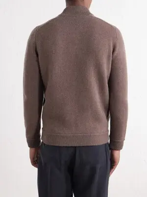 Fedeli Berkley Wool And Cashmere-blend Zip-up Sweater
