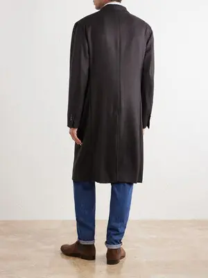 Thom Sweeney Herringbone Wool Coat