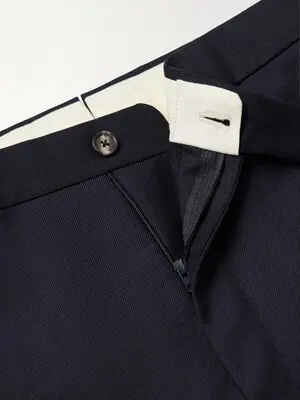 DE PETRILLO Tapered Virgin Wool Suit Trousers