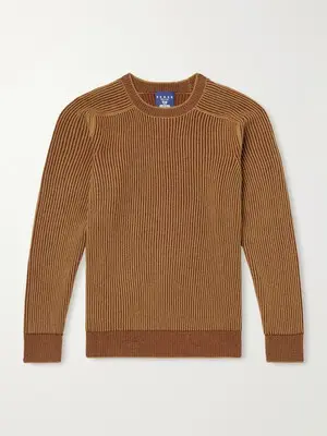 Sease Dinghy Ribbed Cashmere Sweater - Brown