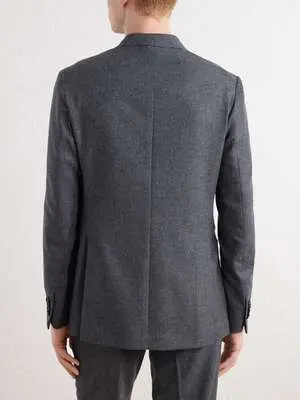 DE PETRILLO Posillipo Wool And Cashmere-blend Suit Jacket