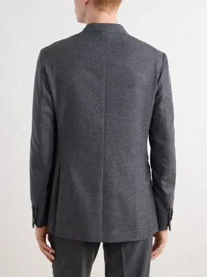 DE PETRILLO Posillipo Wool And Cashmere-blend Suit Jacket - Gray