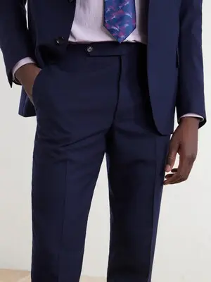 DE PETRILLO Tapered Virgin Wool Suit Trousers