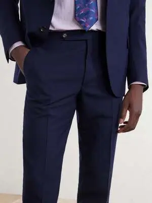 DE PETRILLO Tapered Virgin Wool Suit Trousers