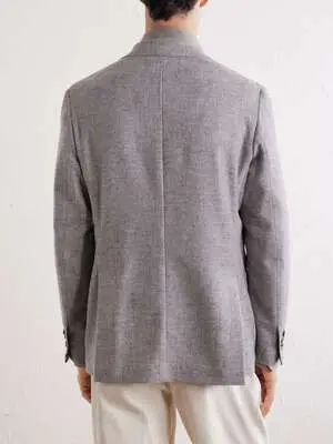 DE PETRILLO Posillipo Wool And Cashmere-blend Blazer