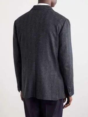 DE PETRILLO Faro Wool And Cashmere-blend Blazer