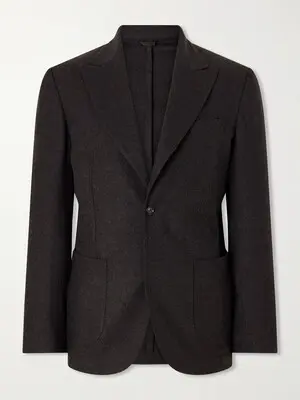 DE PETRILLO Faro Wool And Cashmere-blend Blazer - Blue