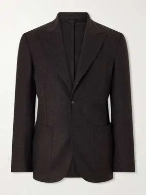 DE PETRILLO Faro Wool And Cashmere-blend Blazer - Navy