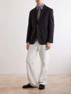 DE PETRILLO Faro Wool And Cashmere-blend Blazer