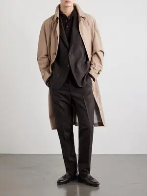 DE PETRILLO Posillipo Virgin Wool-twill Suit Jacket