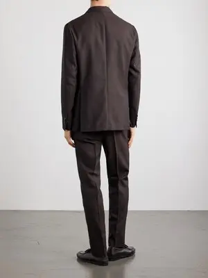 DE PETRILLO Posillipo Virgin Wool-twill Suit Jacket