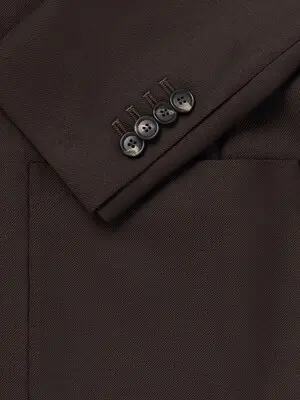 DE PETRILLO Posillipo Virgin Wool-twill Suit Jacket