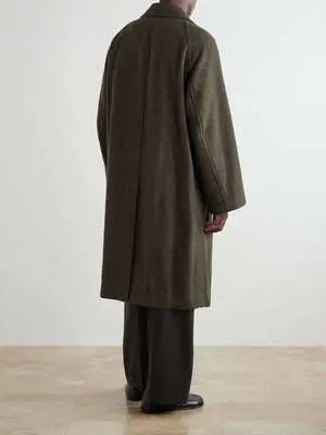 LEMAIRE Double-breasted Wool And Alpaca-blend Felt Coat