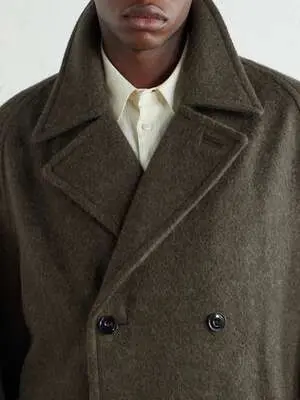 LEMAIRE Double-breasted Wool And Alpaca-blend Felt Coat