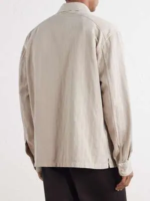 Ralph Lauren Purple Label Cotton And Linen-blend Shirt
