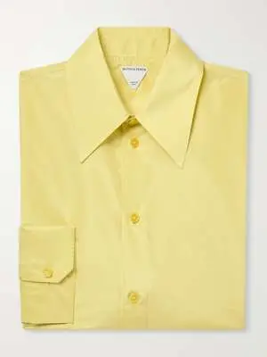 Bottega Veneta Silk-taffeta Shirt - Yellow