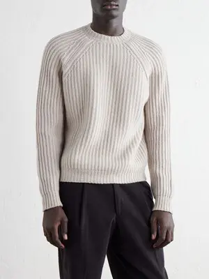 Sease Ribbed Cashmere Sweater - Neutrals