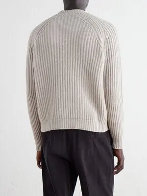 Sease Ribbed Cashmere Sweater - Neutrals