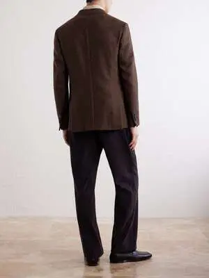 DE PETRILLO Posillipo Wool And Cashmere-blend Herringbone Blazer
