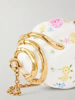 Chloé Souvenir Treasures Floral-print Resin Shoulder Bag - Pink