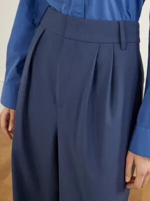 Tibi Woven Wide-leg Pants