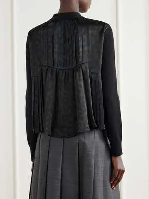 Sacai Cotton-blend Zip-up Cardigan