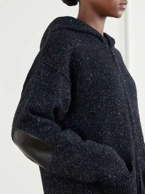 Tibi Hooded Wool-blend Tweed Jacket