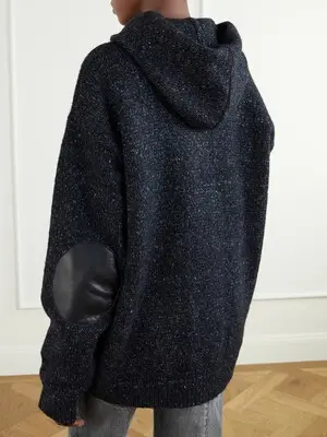 Tibi Hooded Wool-blend Tweed Jacket