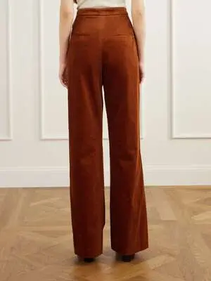 Veronica Beard Holt Cotton-blend Corduroy Flared Pants