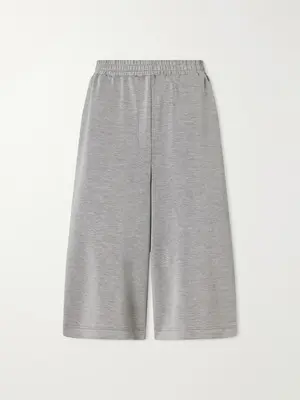 Tibi Feather Weight Jersey Shorts - Gray