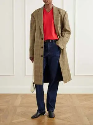 Tibi Checked Twill Coat