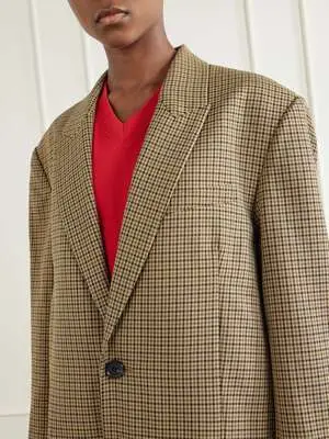Tibi Checked Twill Coat
