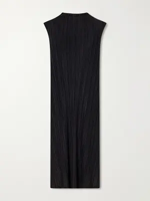 Issey Miyake Mellow Pleats Plissé Midi Dress