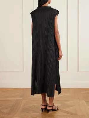 Issey Miyake Mellow Pleats Plissé Midi Dress
