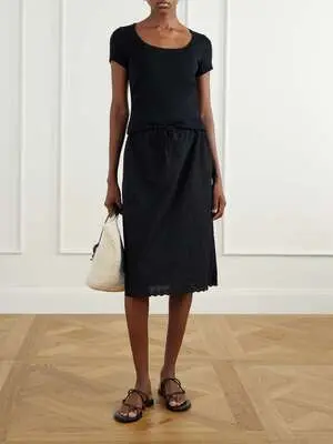 Faithfull The Brand Santana Broderie Anglaise Midi Skirt