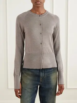 MFPEN Appointment Merino Wool And Silk-blend Cardigan
