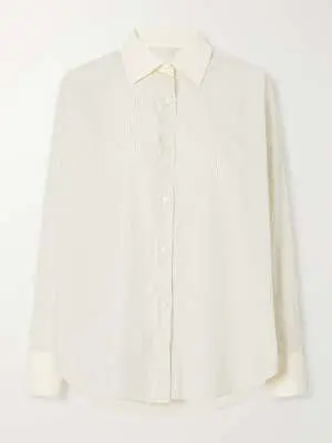 MFPEN Inquiry Striped Cotton Shirt - Cream