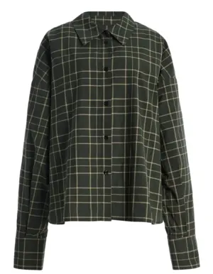 TOTEME Boxy Shirt - Pine Popcorn