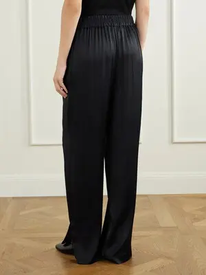 LISA YANG Satin Straight-leg Pants