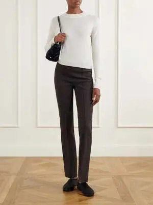 HIGH SPORT Luke Ribbed Cotton-blend Straight-leg Pants