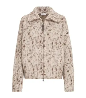 Brunello Cucinelli Mohair-blend Zip-up Cardigan