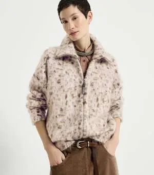 Brunello Cucinelli Mohair-blend Zip-up Cardigan