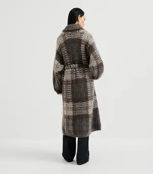 Brunello Cucinelli Tartan Longline Coat