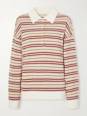 Faithfull The Brand Harlow Striped Knitted Polo Shirt - Multi