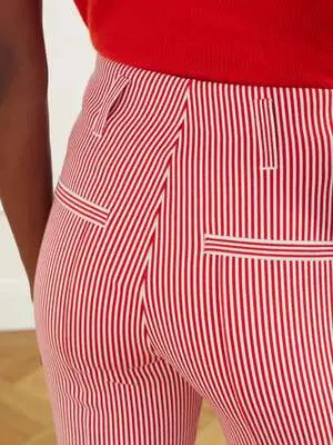 HIGH SPORT Luke Striped Cotton-blend Straight-leg Pants