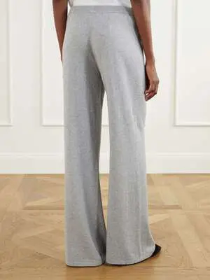 Eterne Cotton And Cashmere-blend Wide-leg Pants